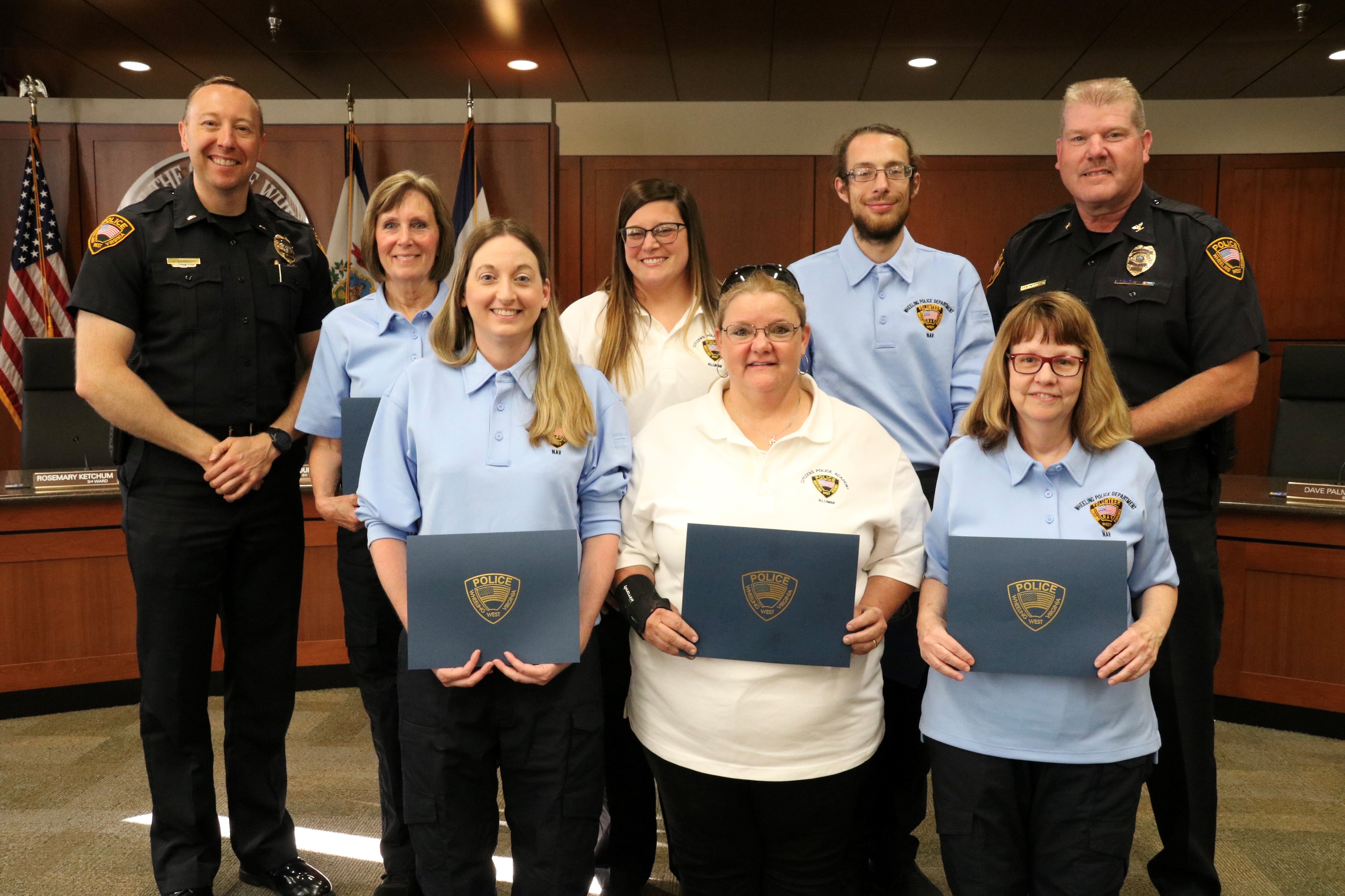 Wheeling Police Welcome New Volunteers to the Department